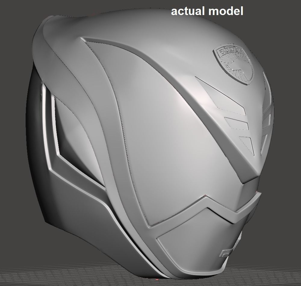Power Rangers SPD Omega Ranger helmet 3D model 3D printable | CGTrader