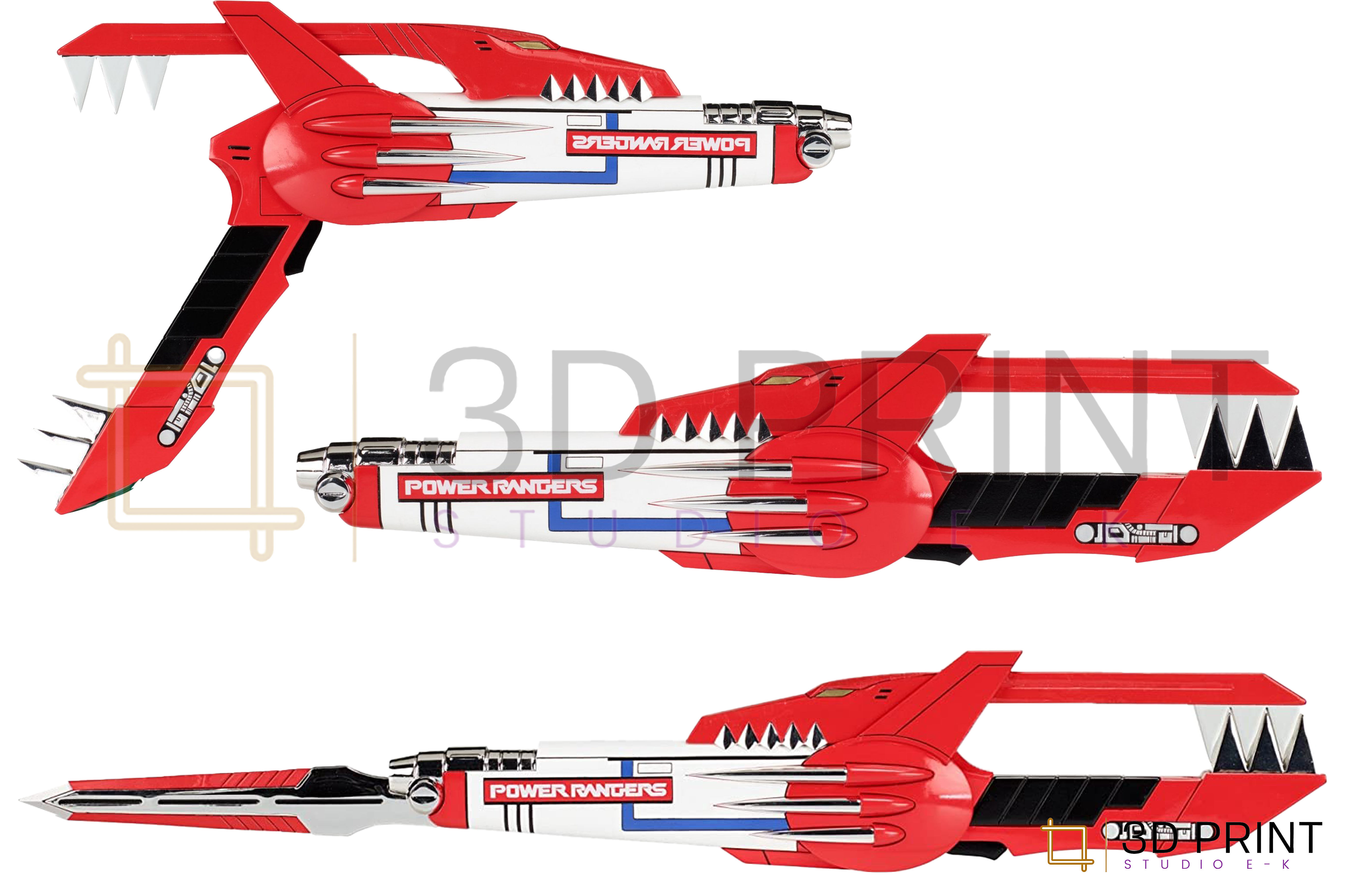 MMPR Power Rangers Blade Blaster 3D model 3D printable | CGTrader
