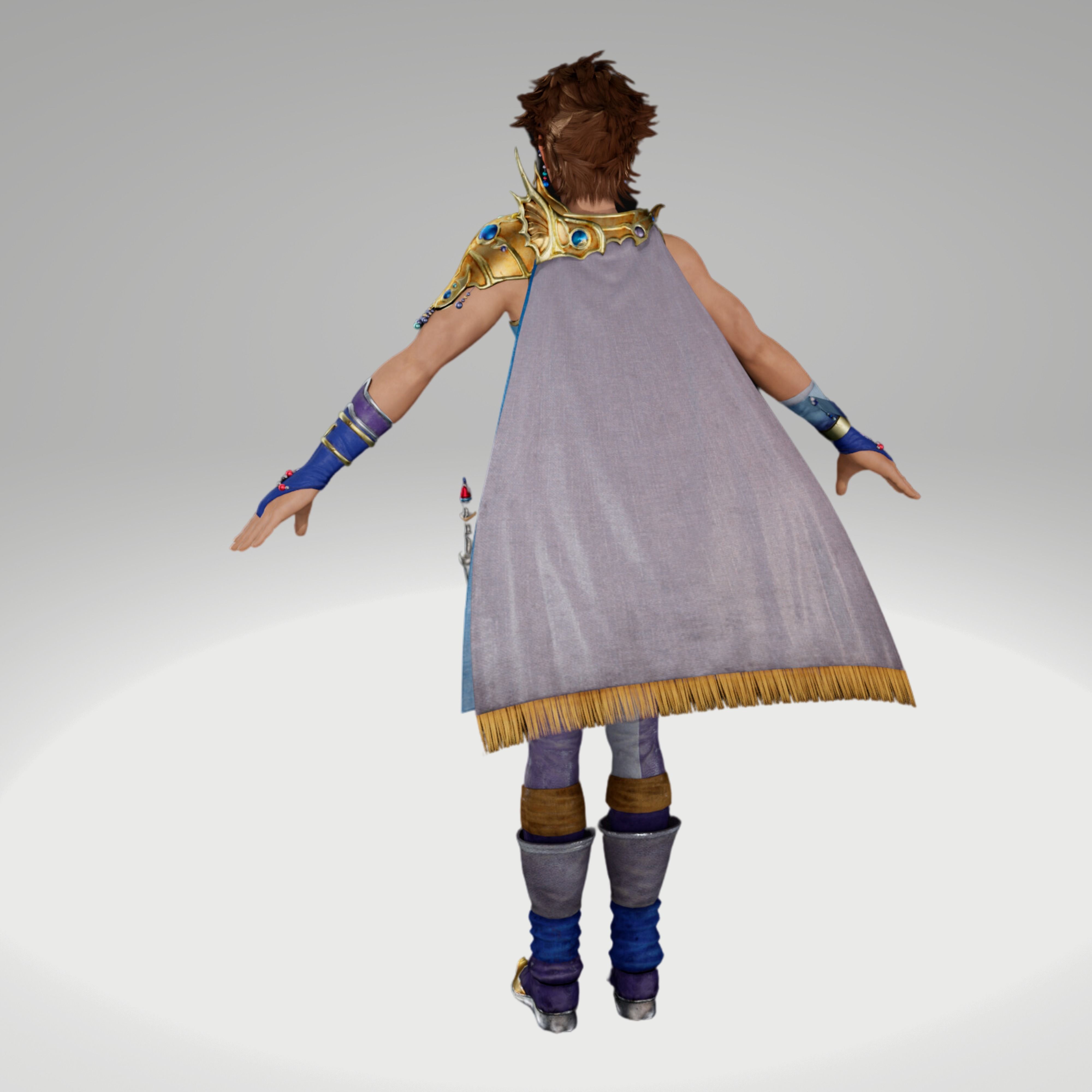 3D model Final Fantasy - Dissidia Nt - Bartz VR / AR / low-poly | CGTrader