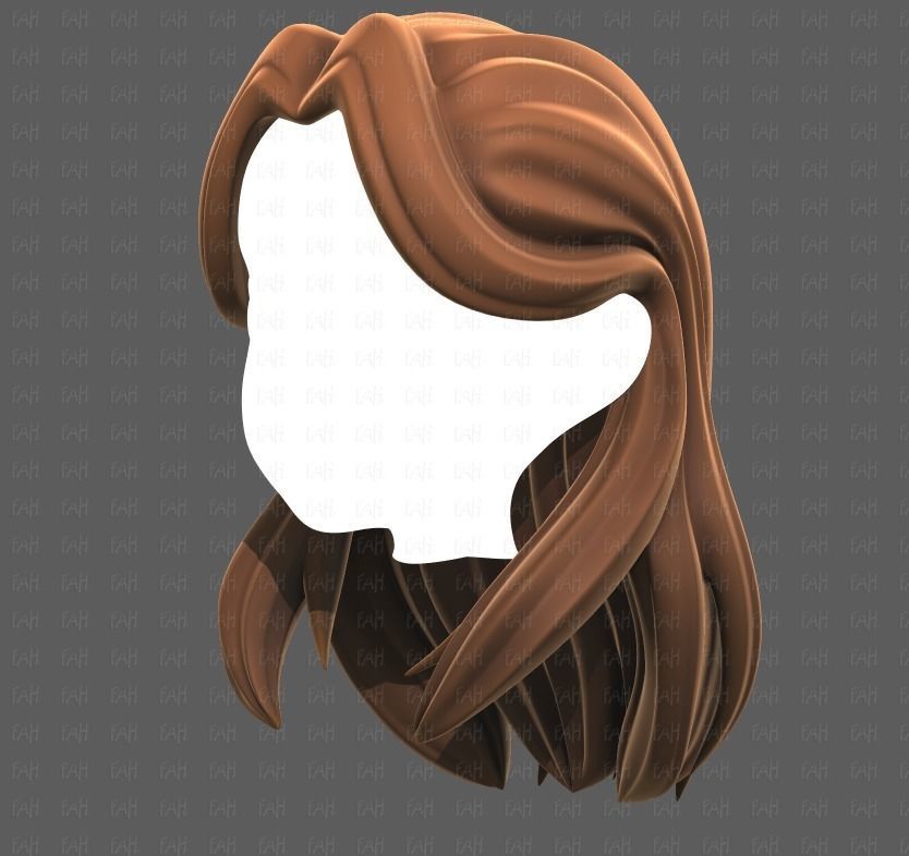 3D model Base Hair for girl V58 VR / AR / low-poly | CGTrader