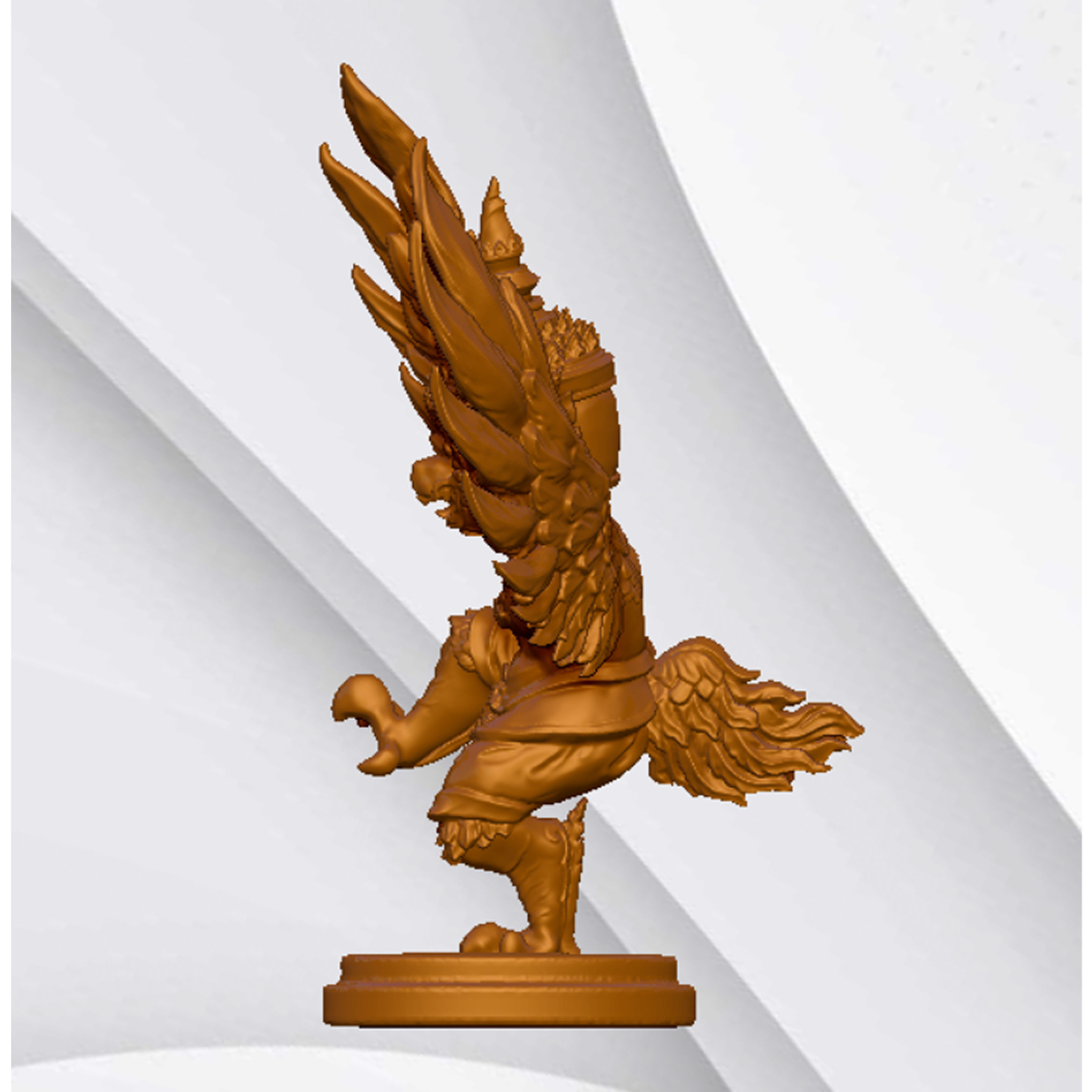 Garuda chibi model-swooping action 3D model 3D printable | CGTrader