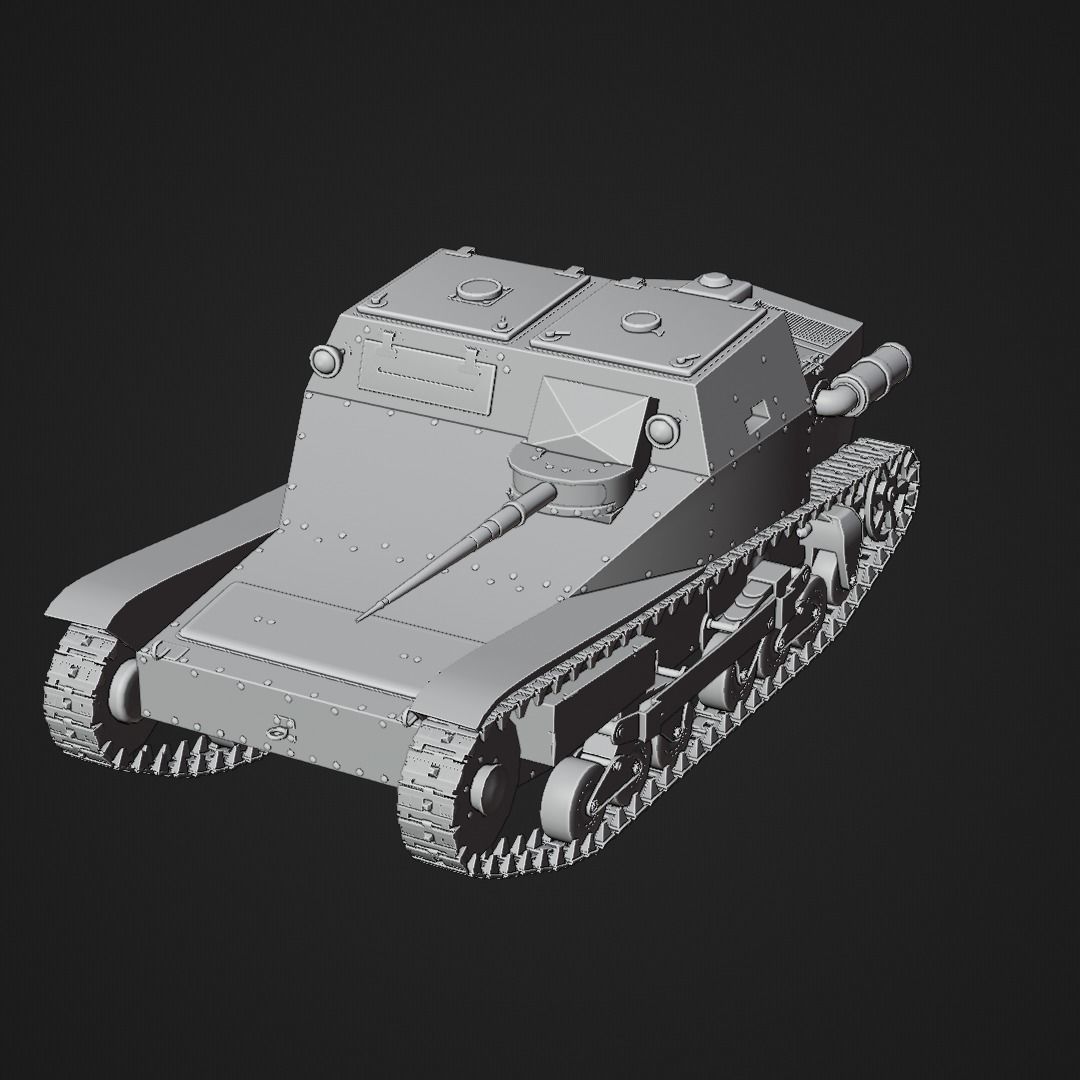 Tank Italian Tank L3-33 CC free 3D model | CGTrader