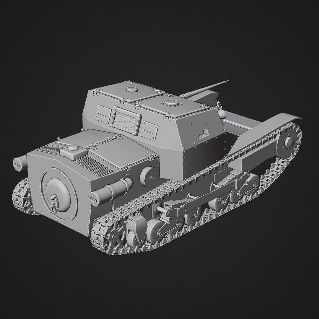 Tank Italian Tank L3-33 CC 3D model | CGTrader