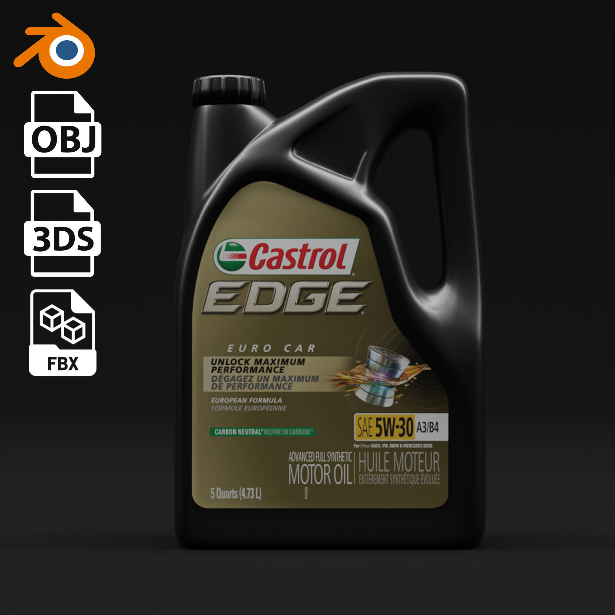 3D model Oil Engine Container VR / AR / low-poly | CGTrader