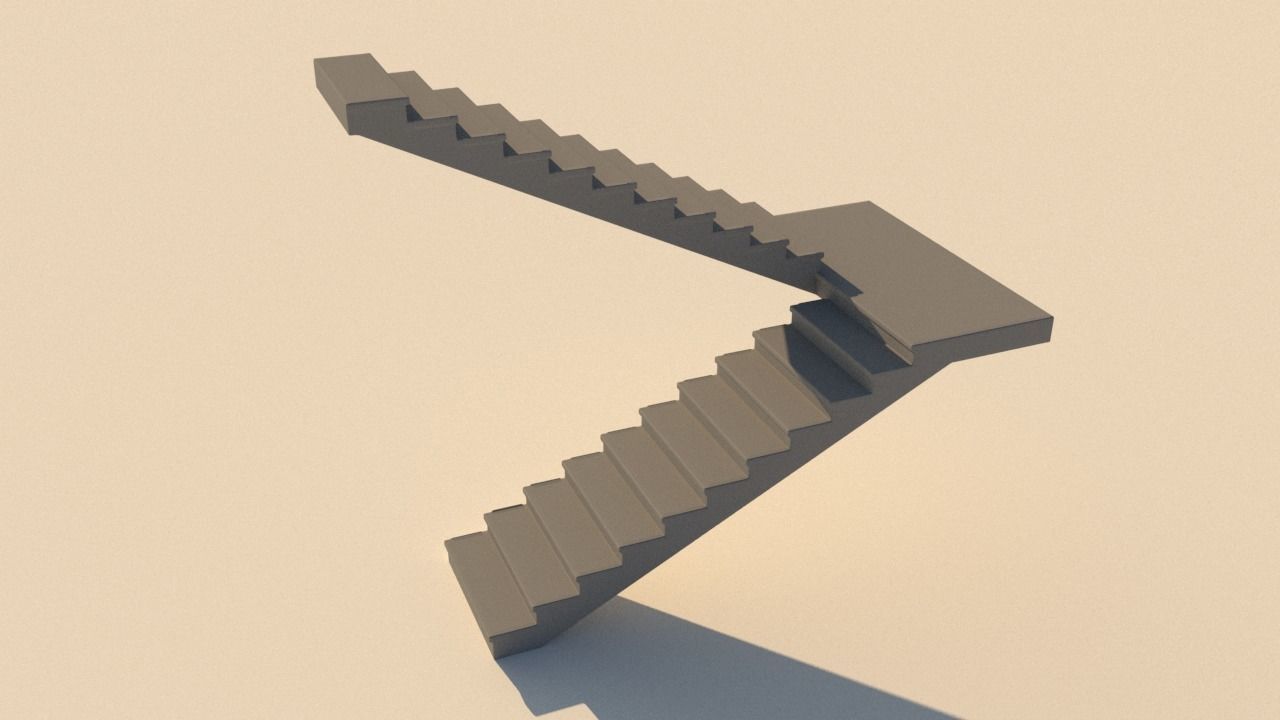 Stair for 3Dprint 3D model 3D printable | CGTrader