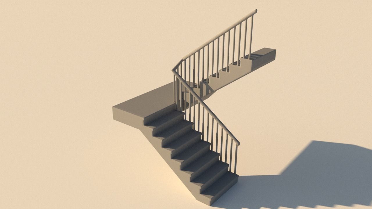 Stair for 3Dprint 3D model 3D printable | CGTrader