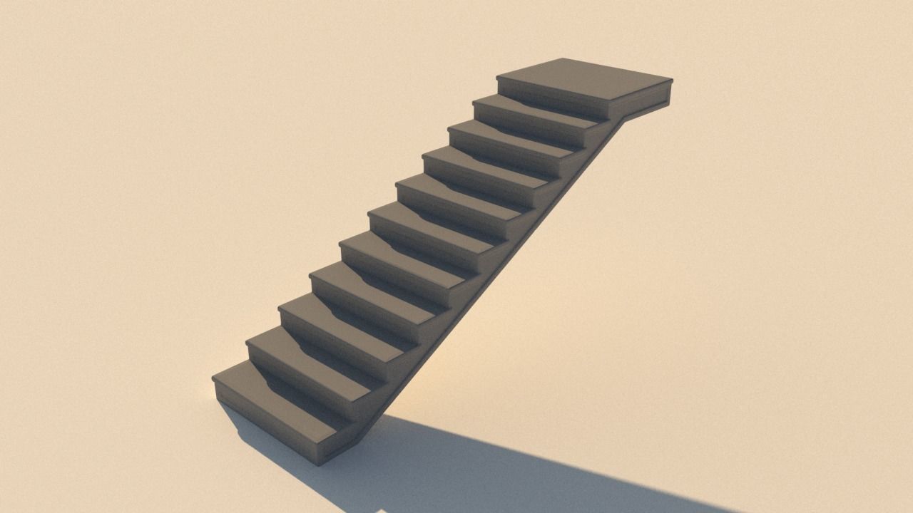 Stair for 3Dprint 3D model 3D printable | CGTrader