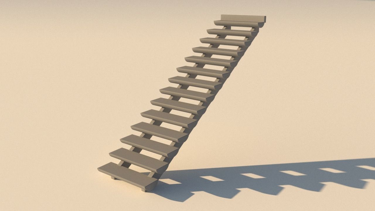 Stair for 3Dprint 3D model 3D printable | CGTrader