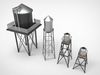 Water tower model 3D model | CGTrader