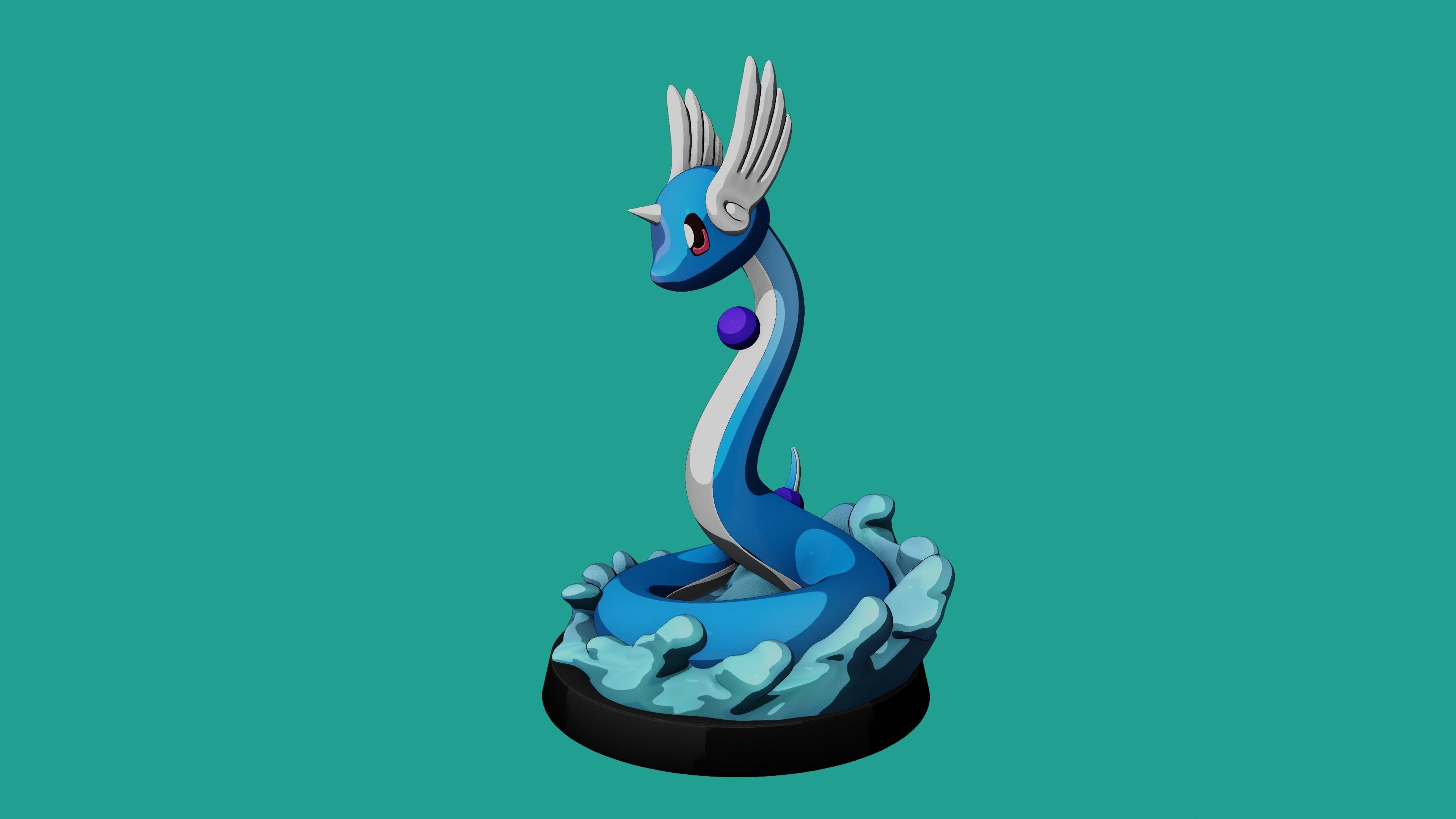 DRAGONAIR POKEMON ANIME 3D model 3D printable | CGTrader