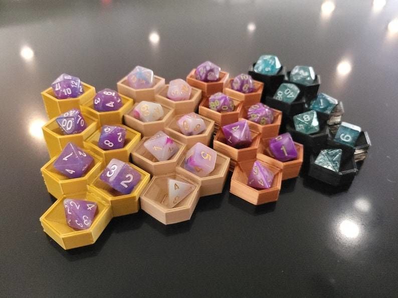 HexaDisplay Dice Holder Designs 3D model 3D printable | CGTrader