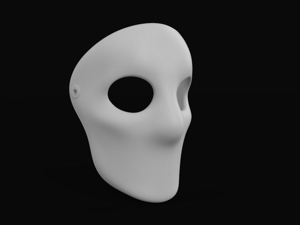 Simple Mask Halloween 3D model 3D printable | CGTrader