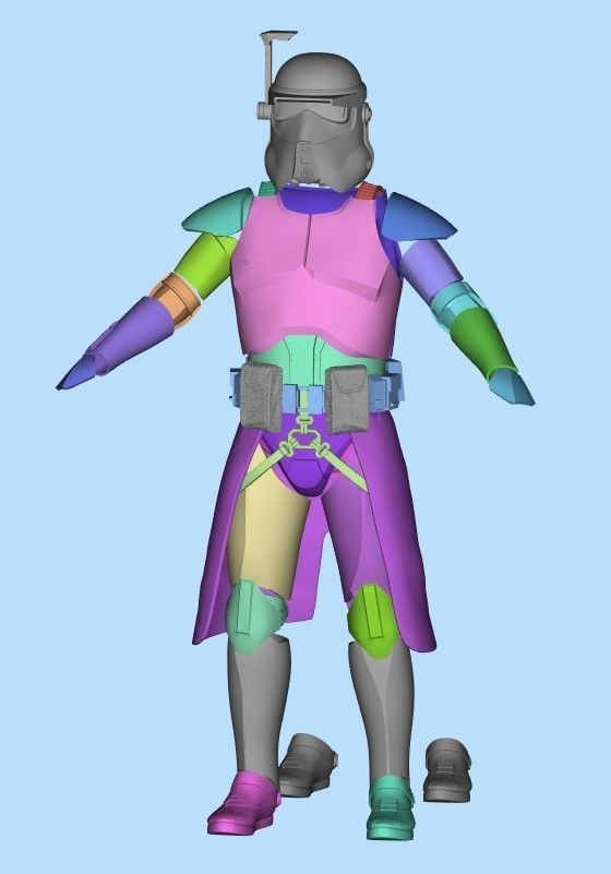 Clone Heavy Gunner full size props armor 3d print STL files 3D model 3D ...