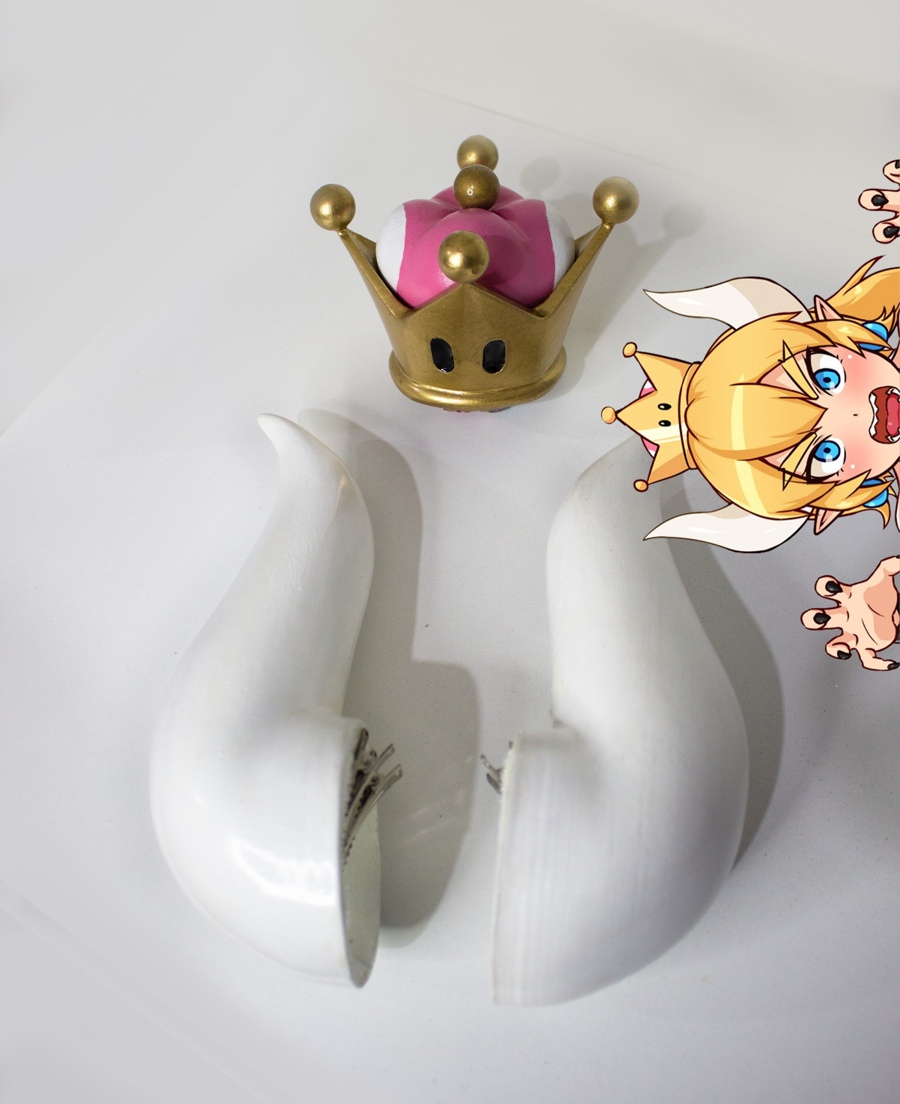 Bowsette accesories and horns for cosplay 3D model 3D printable | CGTrader