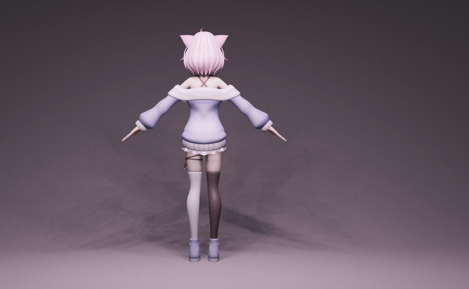 Anime Character - Nyatasha 3D model | CGTrader