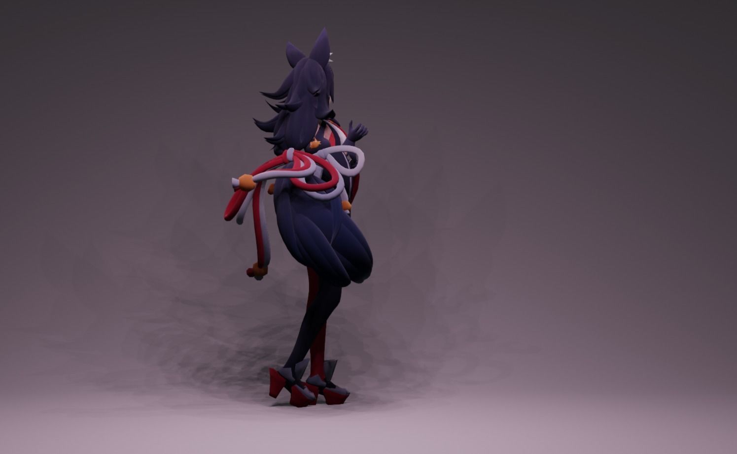 Anime Character - Persona Ookami Mio 3D model | CGTrader