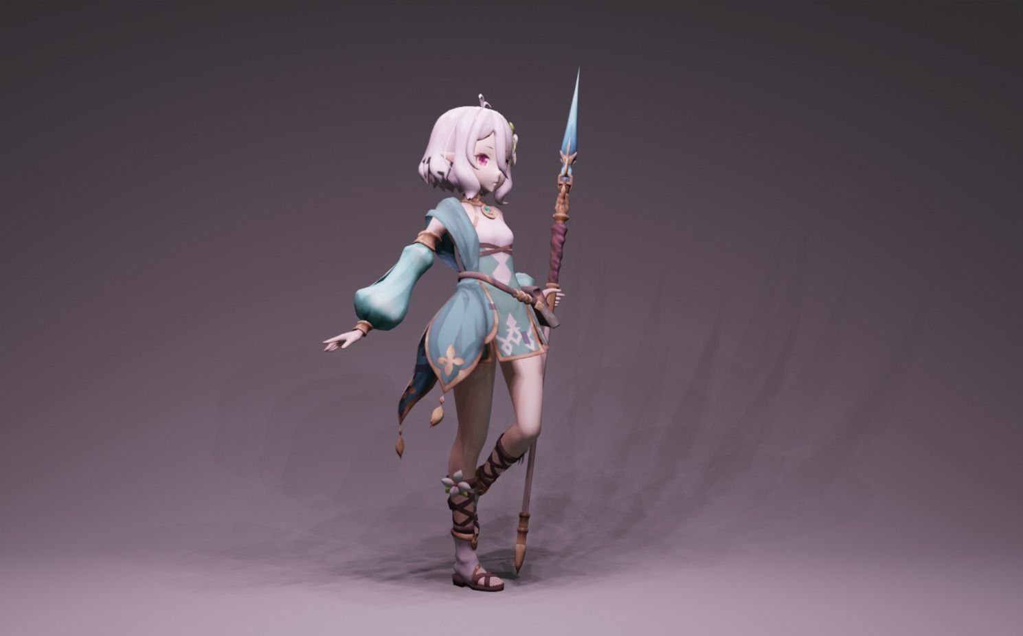 Anime Character - Re-Dive Enigmatic Kokoro 3D model | CGTrader