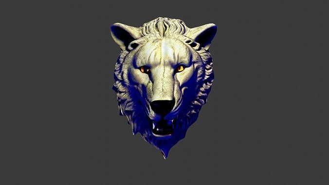 3D model Wolf Animal Head VR / AR / low-poly | CGTrader