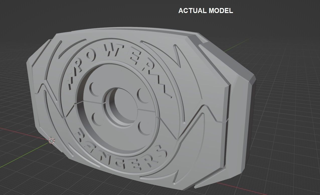 MMPR Morpher buckle and power coins 3D model 3D printable | CGTrader