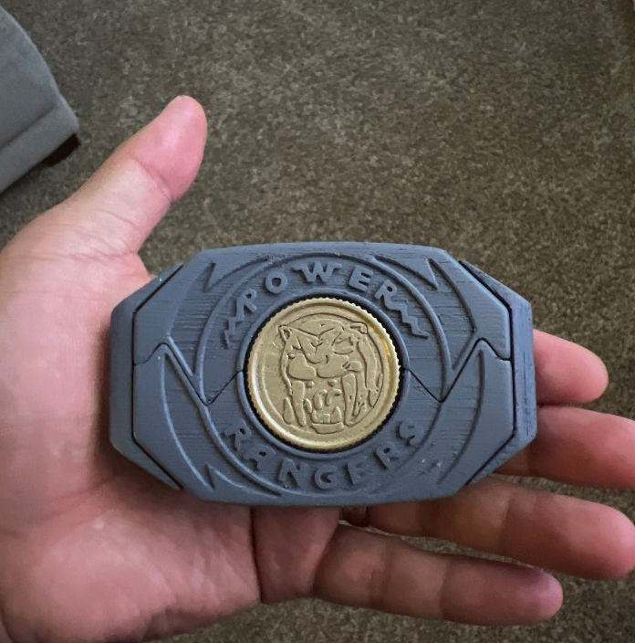 MMPR Morpher buckle and power coins 3D model 3D printable | CGTrader