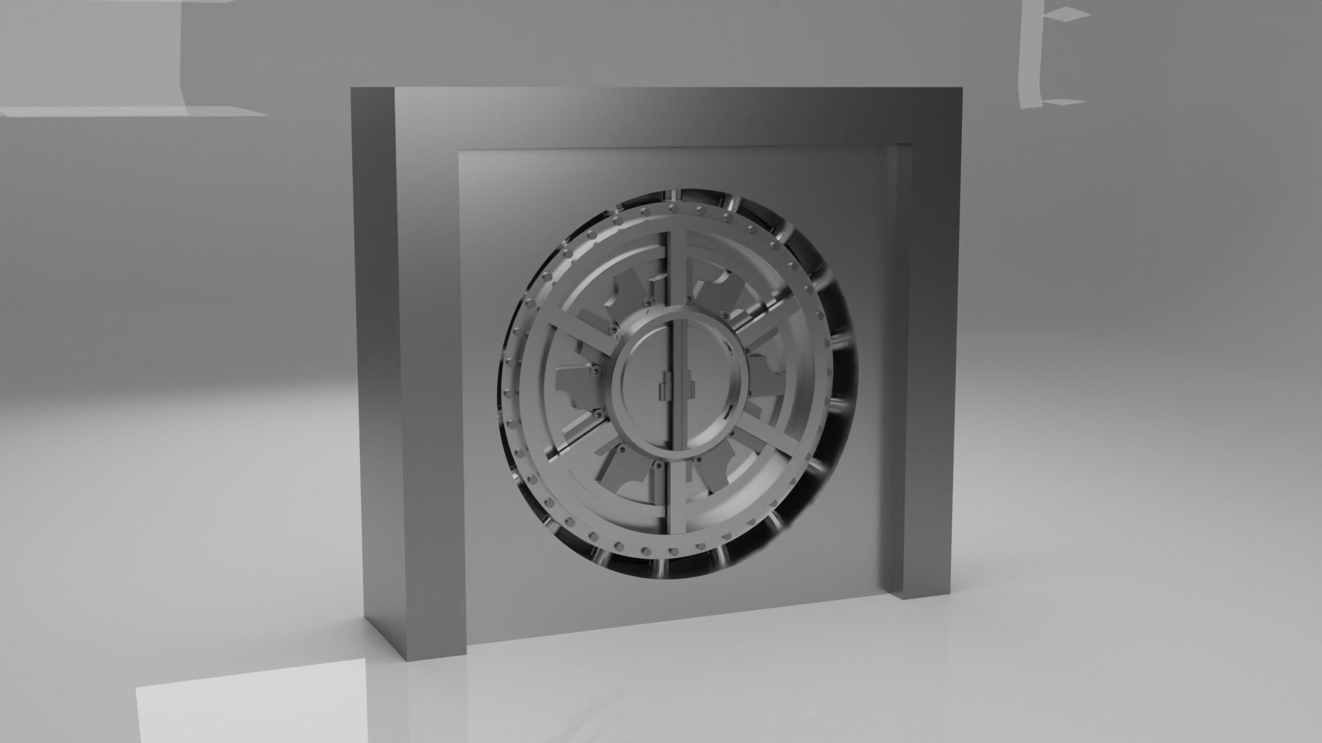 3D model metal vault VR / AR / low-poly | CGTrader