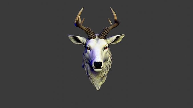 3D model Deer Animal Head VR / AR / low-poly | CGTrader