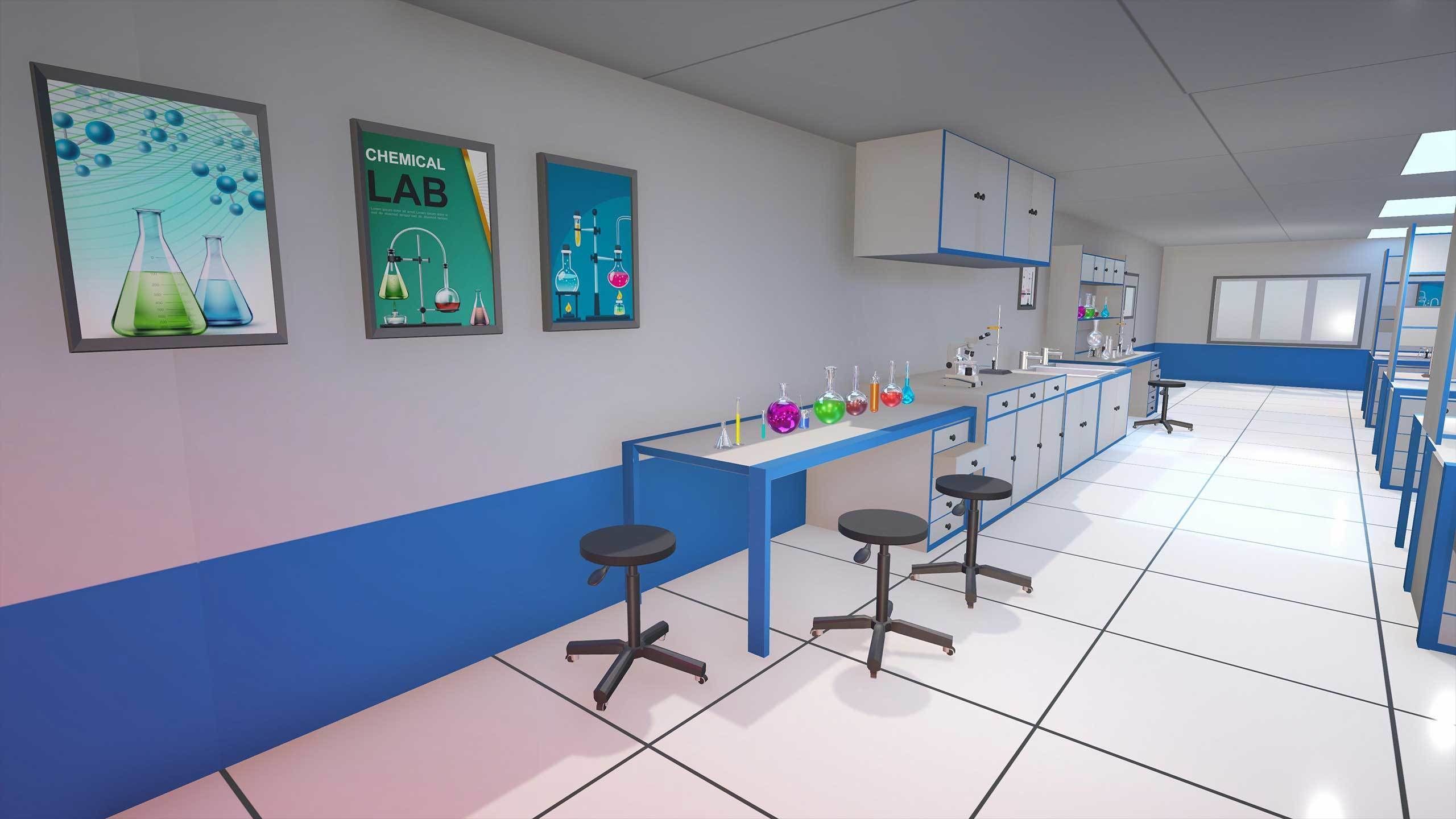 Laboratory Interior with Props - Detailed 3D model | CGTrader