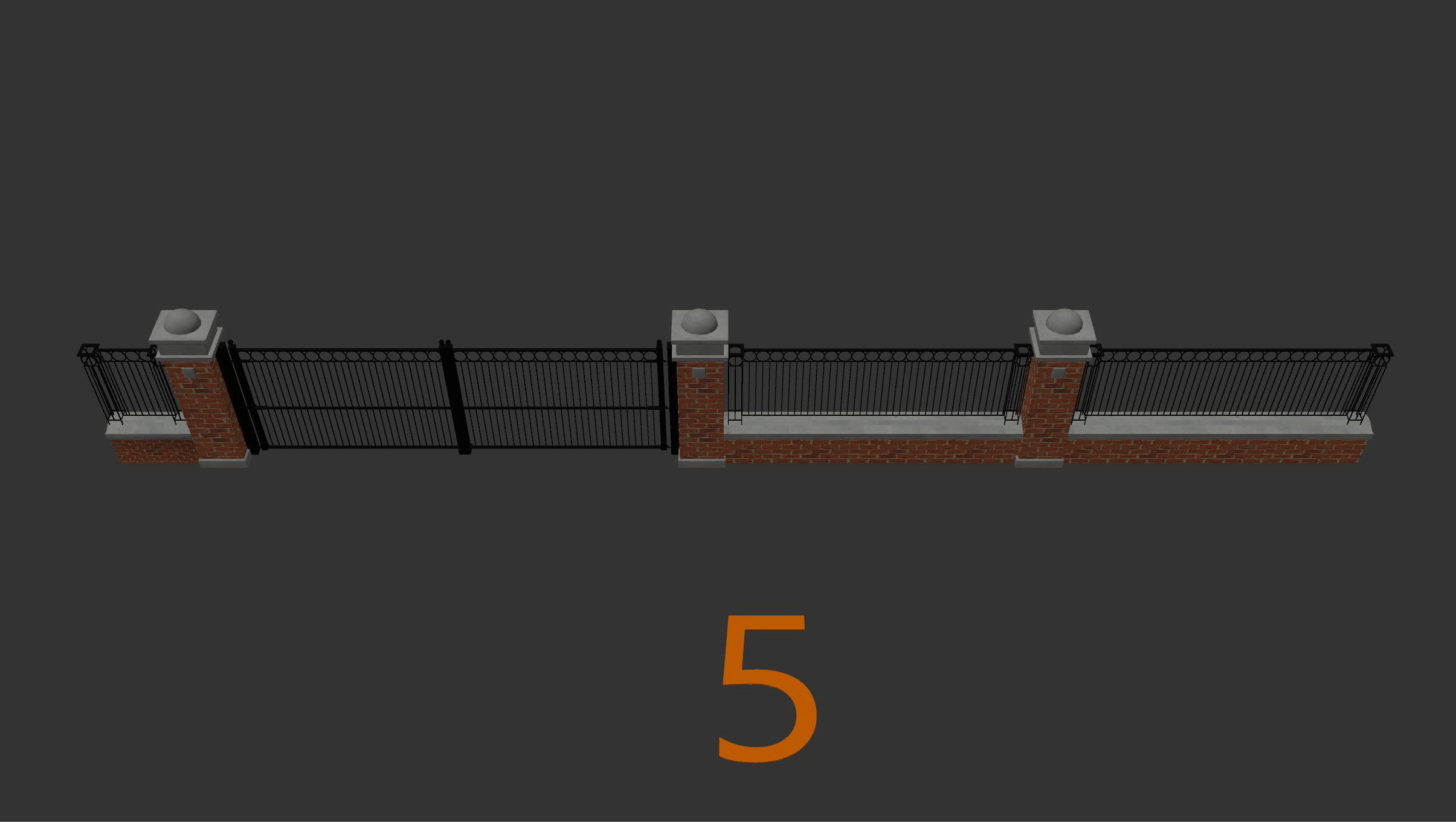 Fence set for Cinema 4D V-Ray and Corona 3D model | CGTrader