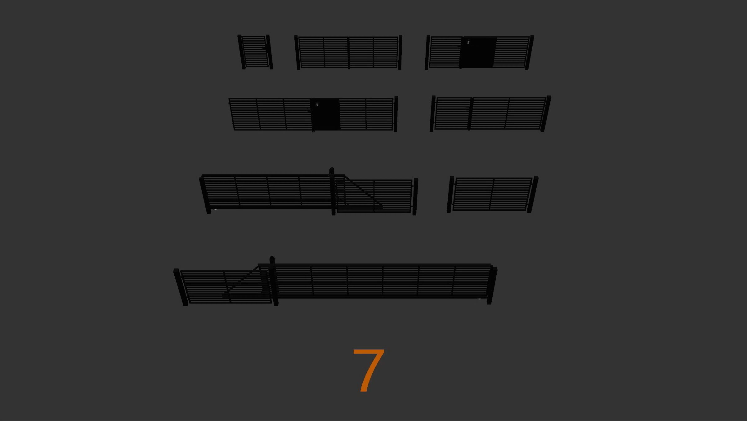 Fence set for Cinema 4D V-Ray and Corona 3D model | CGTrader