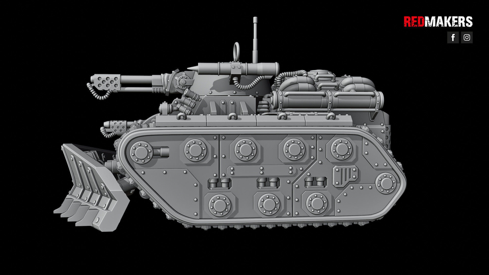 Armored Flamethrower - Imperial Force 3D model 3D printable | CGTrader
