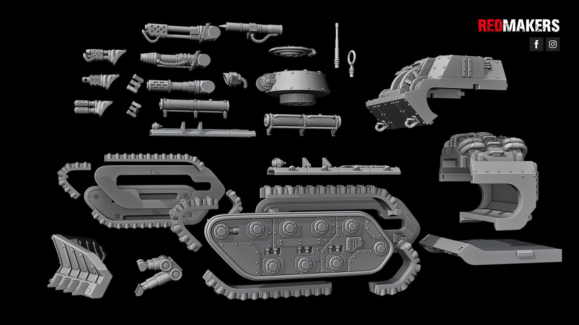 Armored Flamethrower - Imperial Force 3D model 3D printable | CGTrader