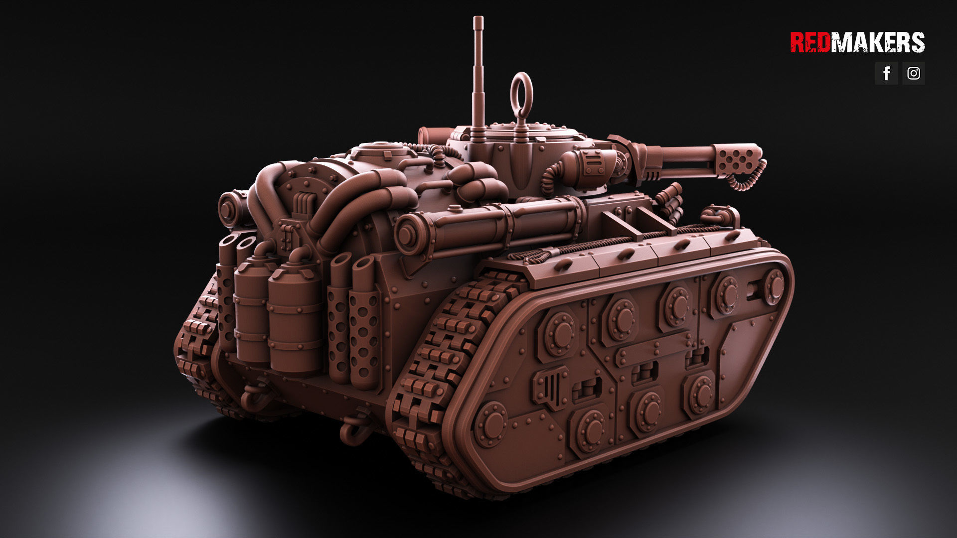 Armored Flamethrower - Imperial Force 3D model 3D printable | CGTrader