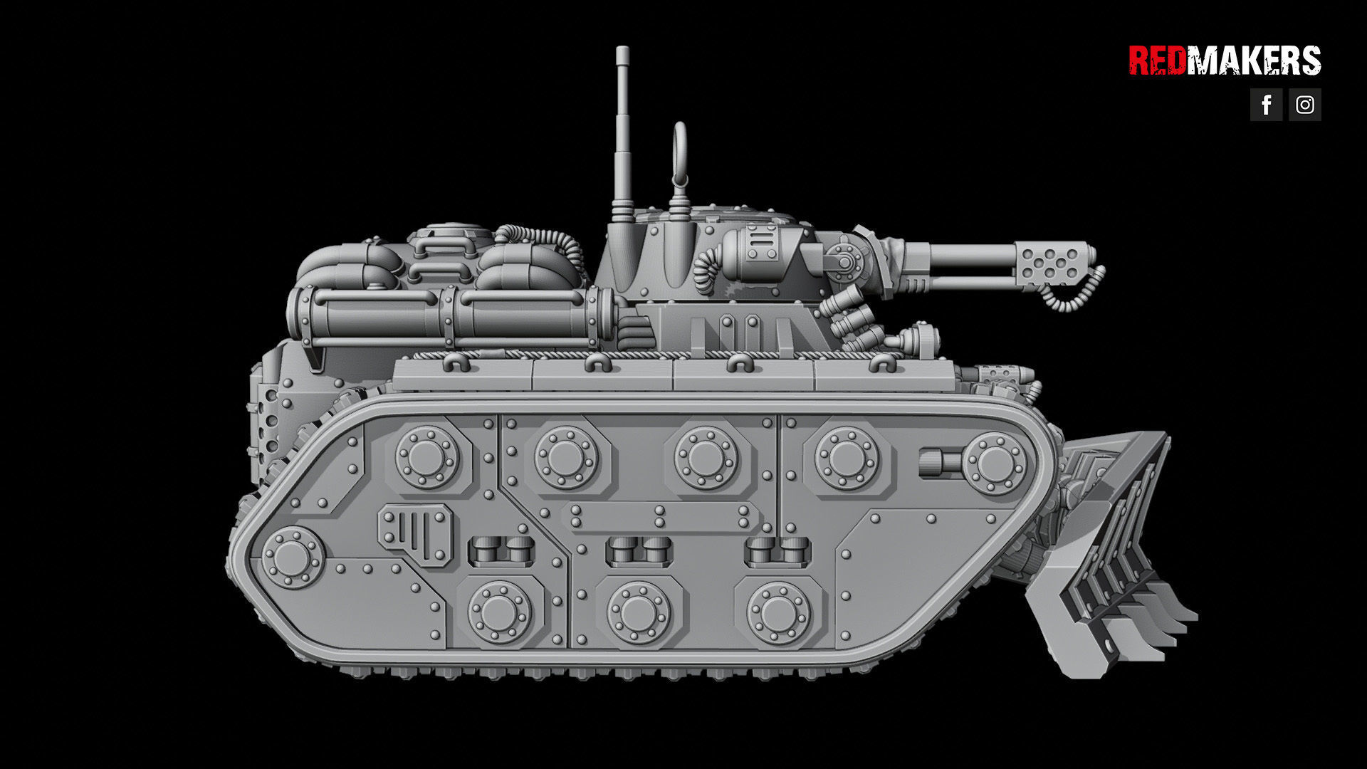 Armored Flamethrower - Imperial Force 3D model 3D printable | CGTrader