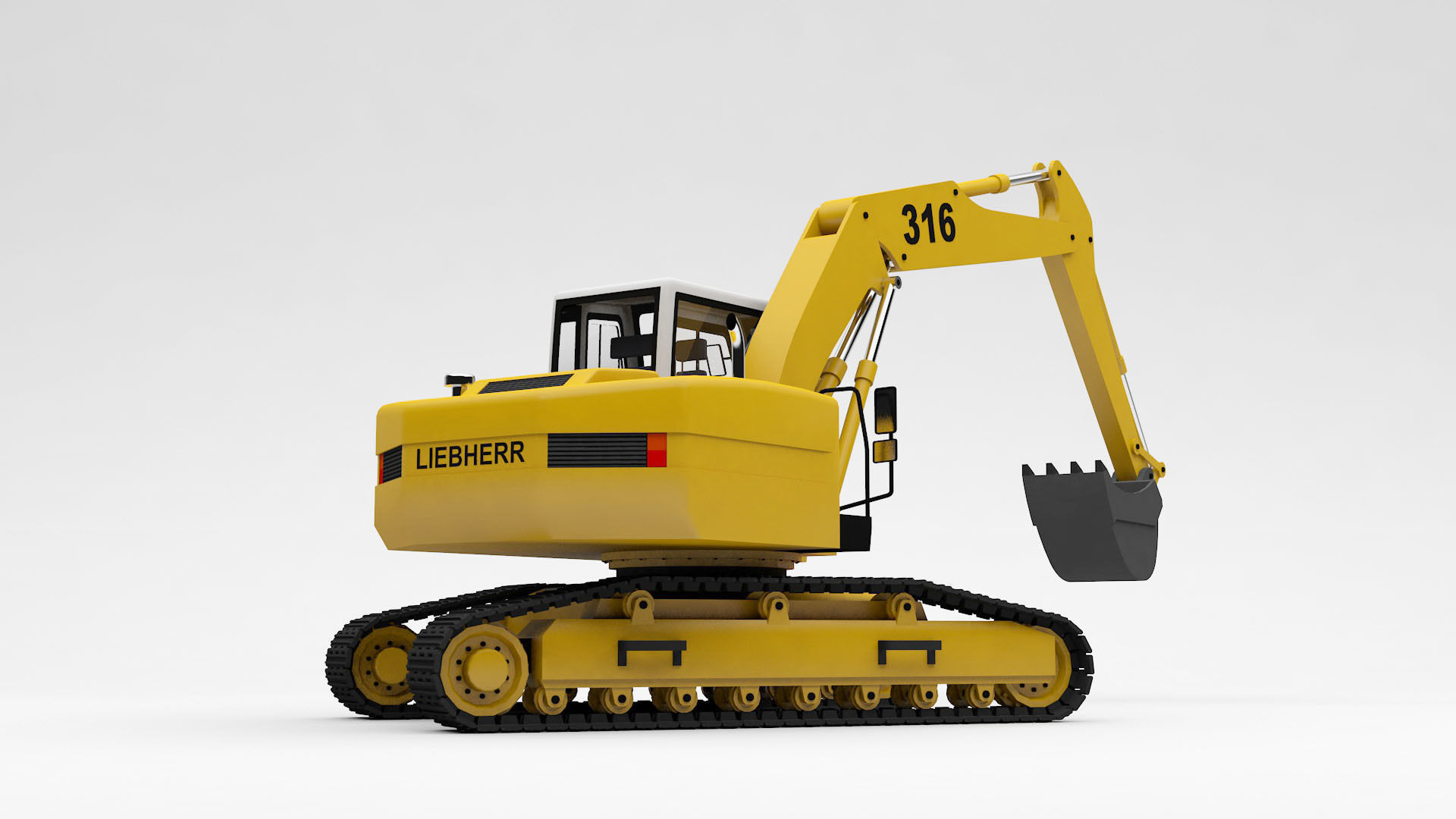 Liebherr A316 Litronic Excavator 3D model | CGTrader