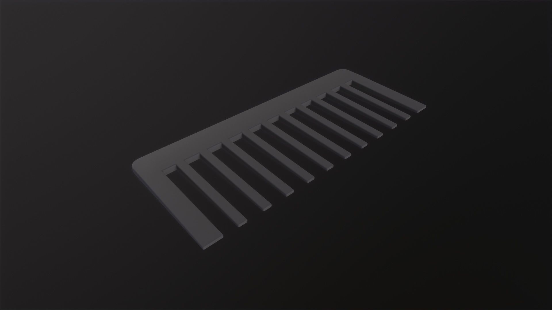 3D model Wide tooth comb 3D Model VR / AR / low-poly | CGTrader