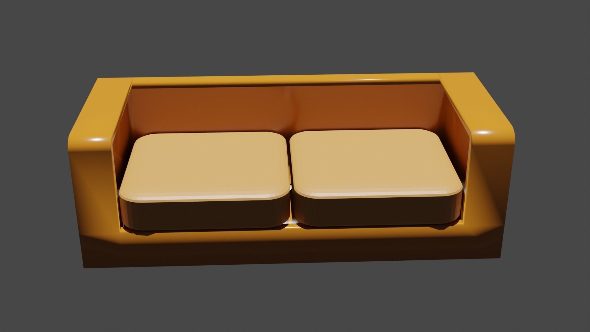 simple sofa free 3D model | CGTrader