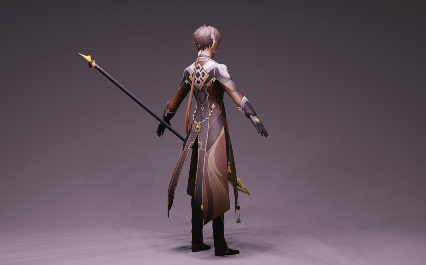 Anime Character - Zhongli from Genshin Impact 3D model | CGTrader