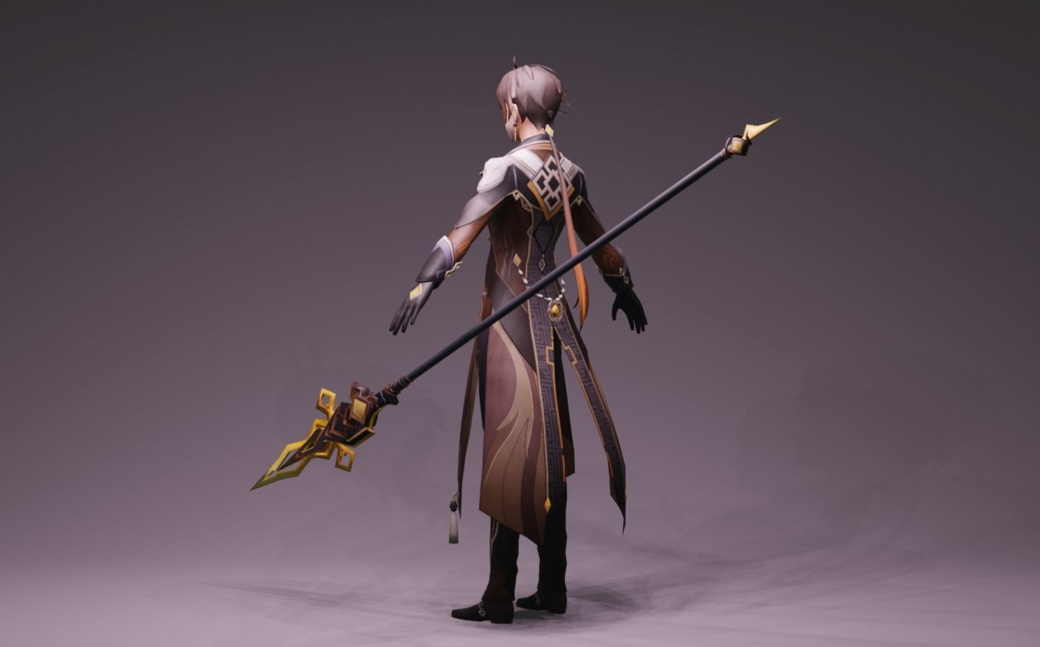 Anime Character - Zhongli from Genshin Impact 3D model | CGTrader