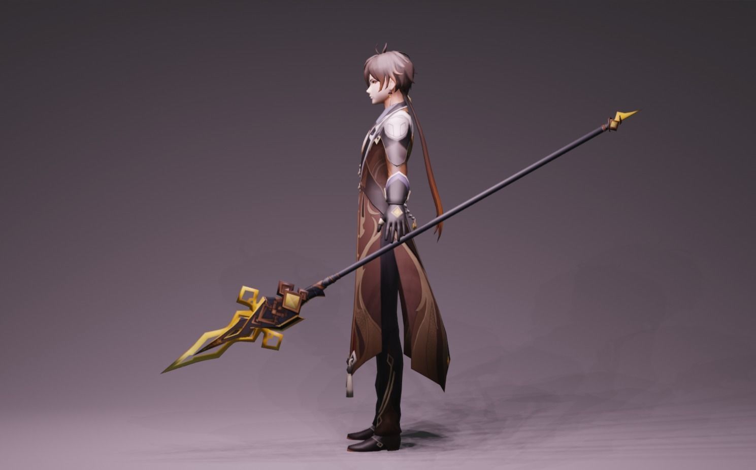 Anime Character - Zhongli from Genshin Impact 3D model | CGTrader