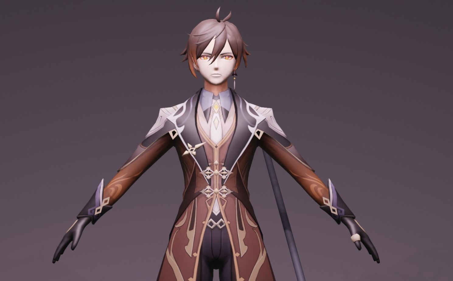 Anime Character - Zhongli from Genshin Impact 3D model | CGTrader
