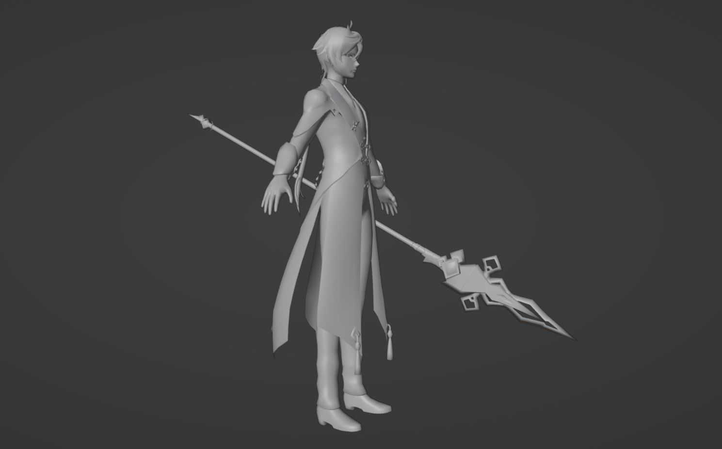 Anime Character - Zhongli from Genshin Impact 3D model | CGTrader