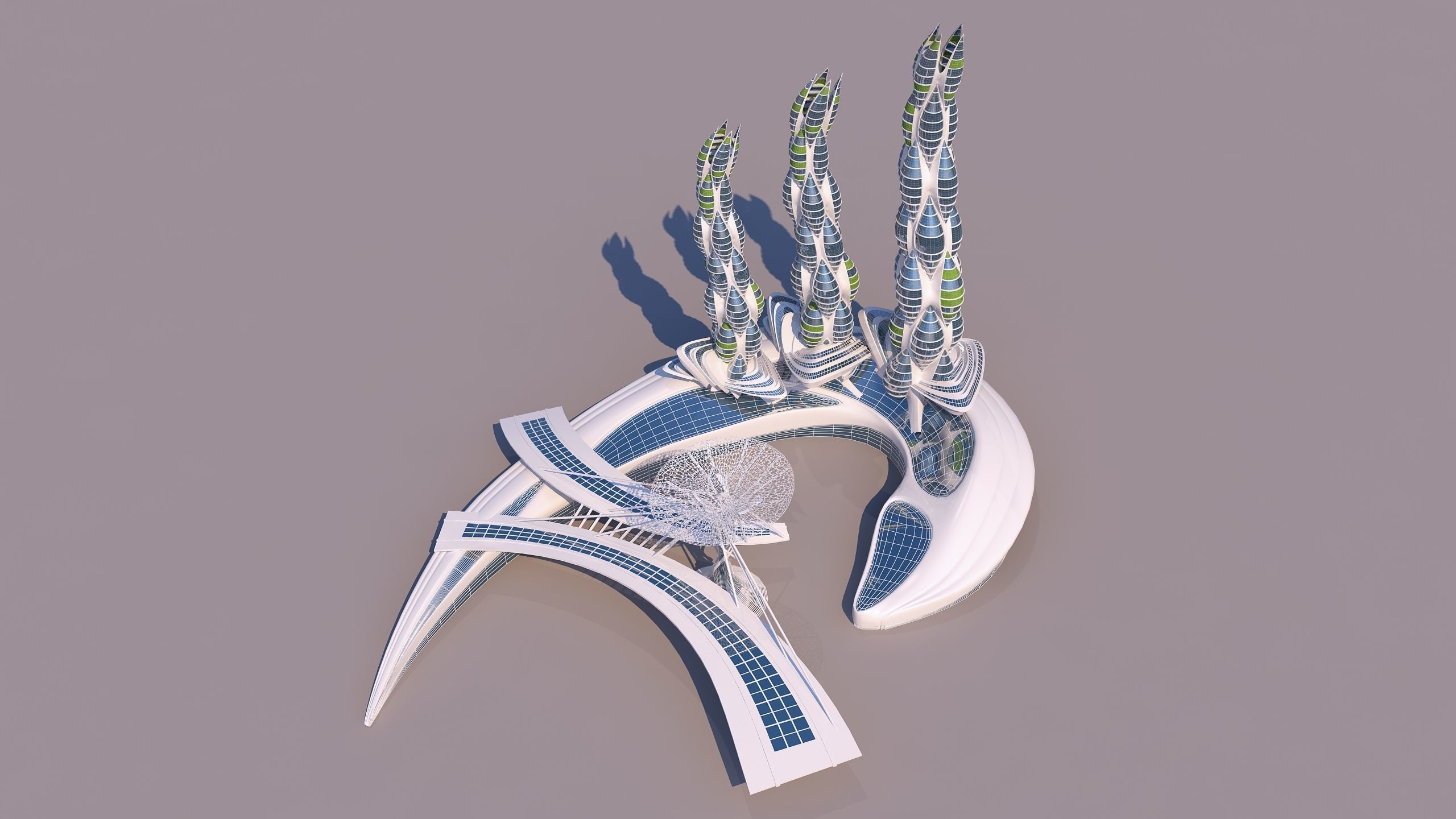 0200 - Organic Skyscraper Building 3D model | CGTrader