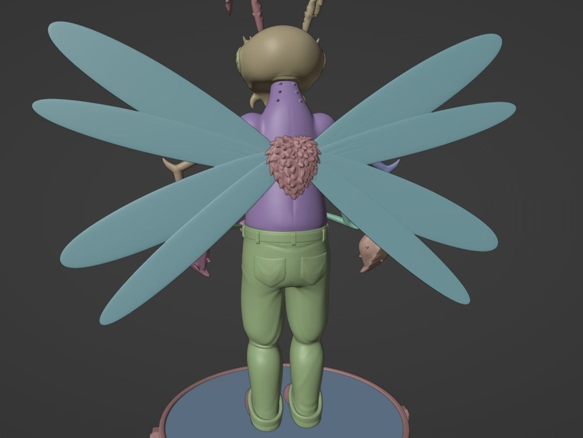 AquaTeen Mothmonsterman 3D model 3D printable | CGTrader