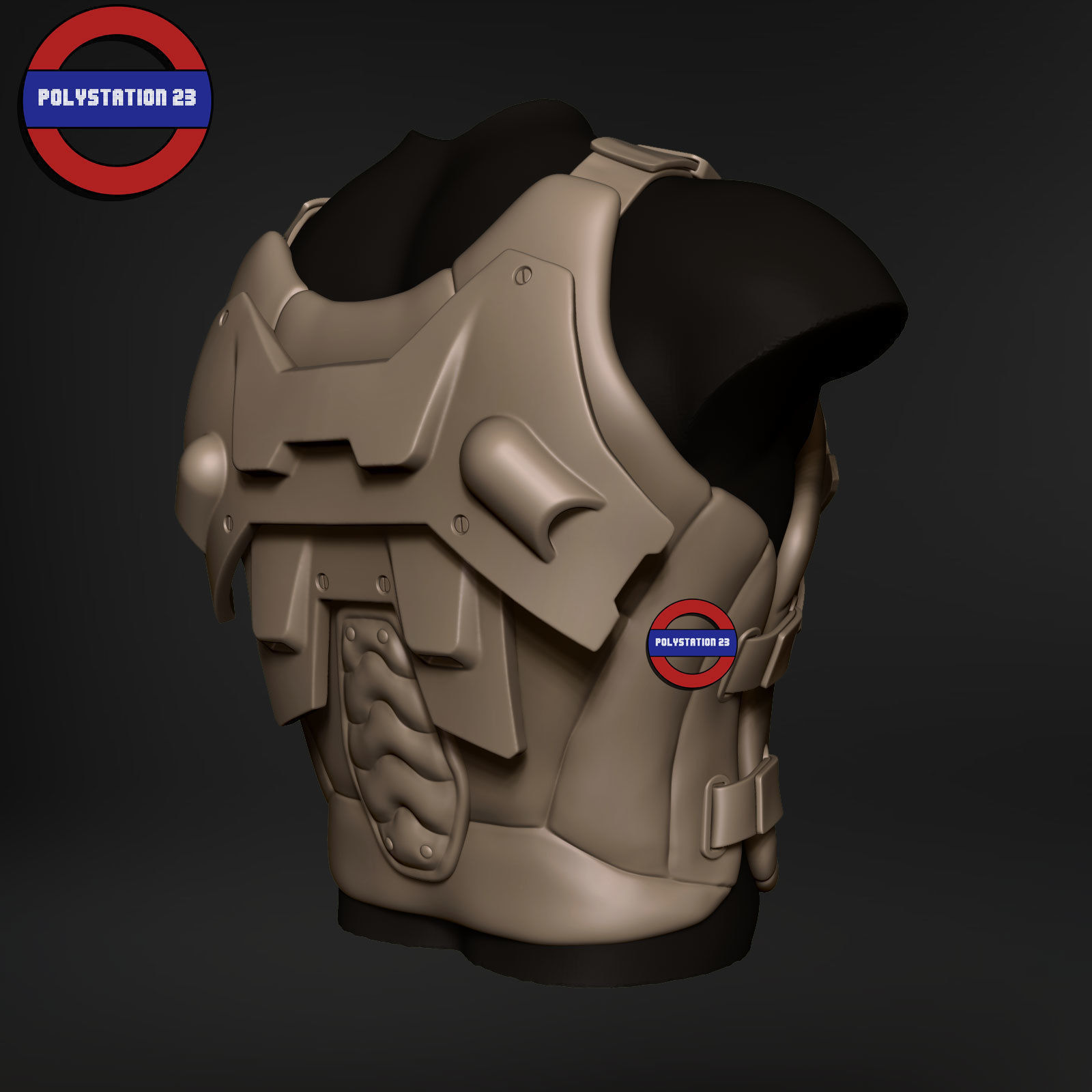 Sci fi character Torso armour v10 highpoly zbrush 3D model | CGTrader