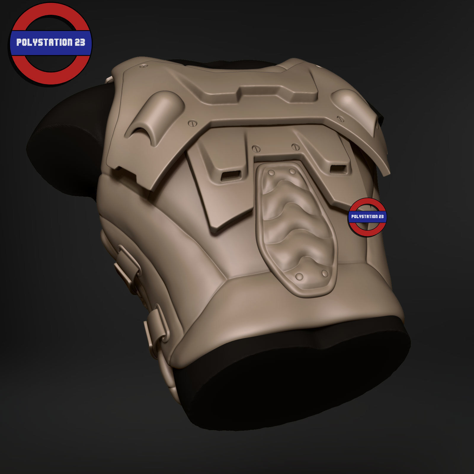 Sci fi character Torso armour v10 highpoly zbrush 3D model | CGTrader