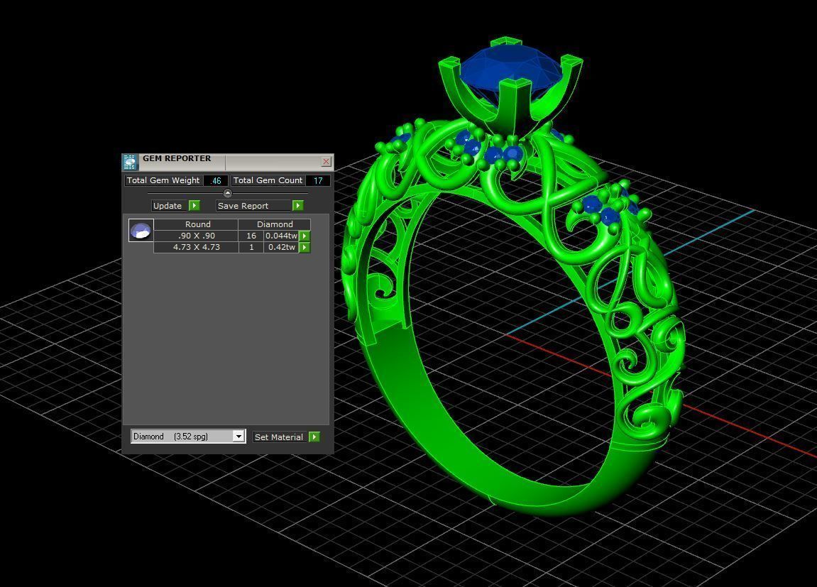 Solitaire Ring A68 3D model 3D printable | CGTrader
