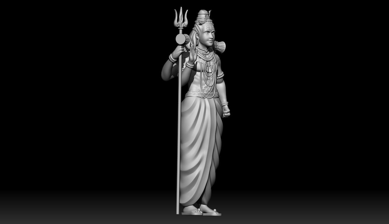 Lord SHIVA 3D model 3D printable | CGTrader