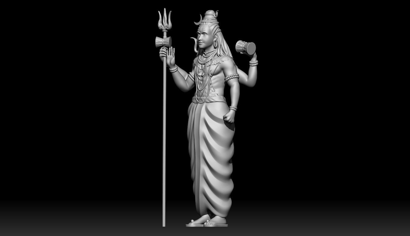 Lord SHIVA 3D model 3D printable | CGTrader