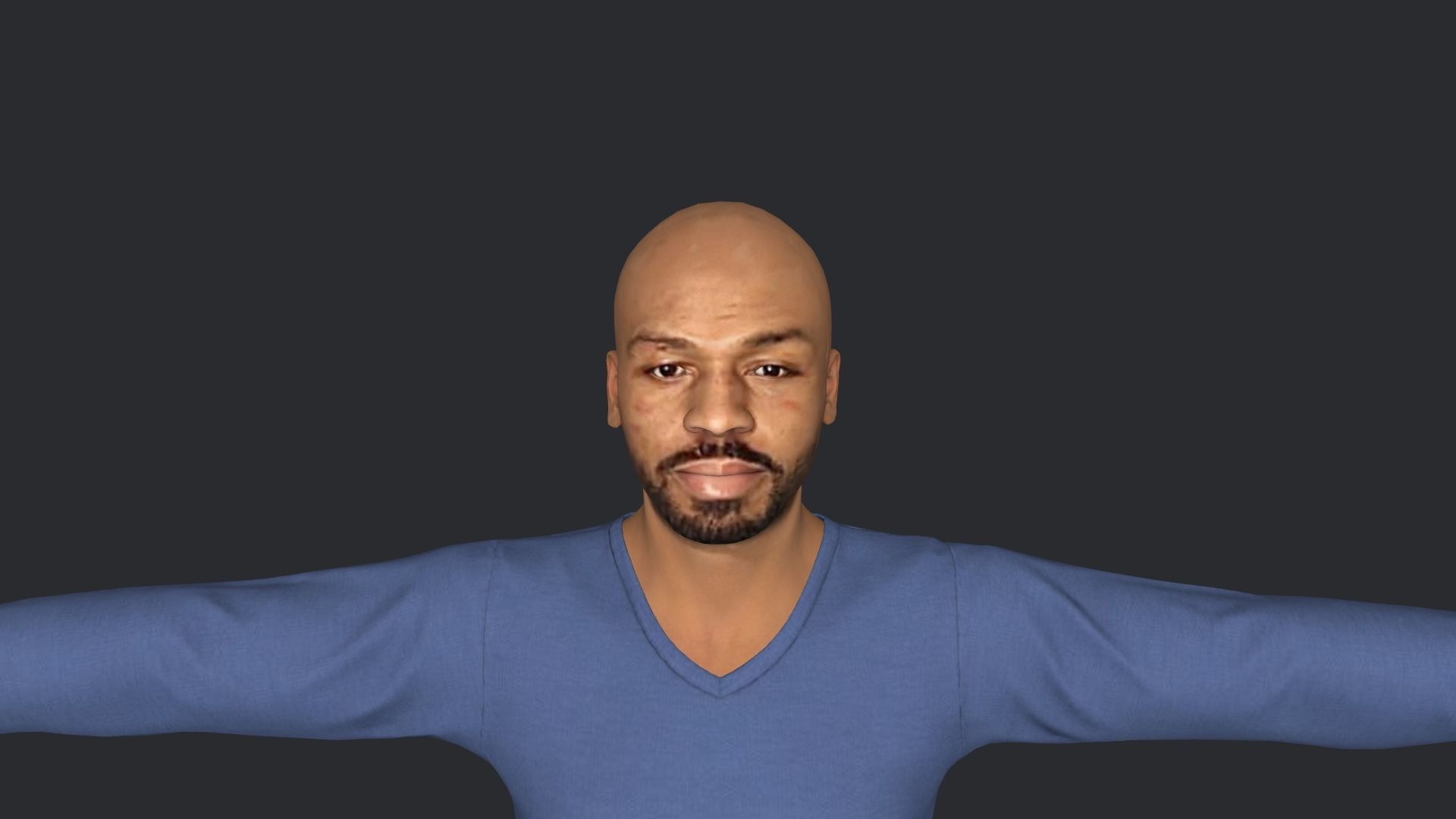 Jon Jones Hyper Realistic Full Body Rigged Character 3D model rigged ...