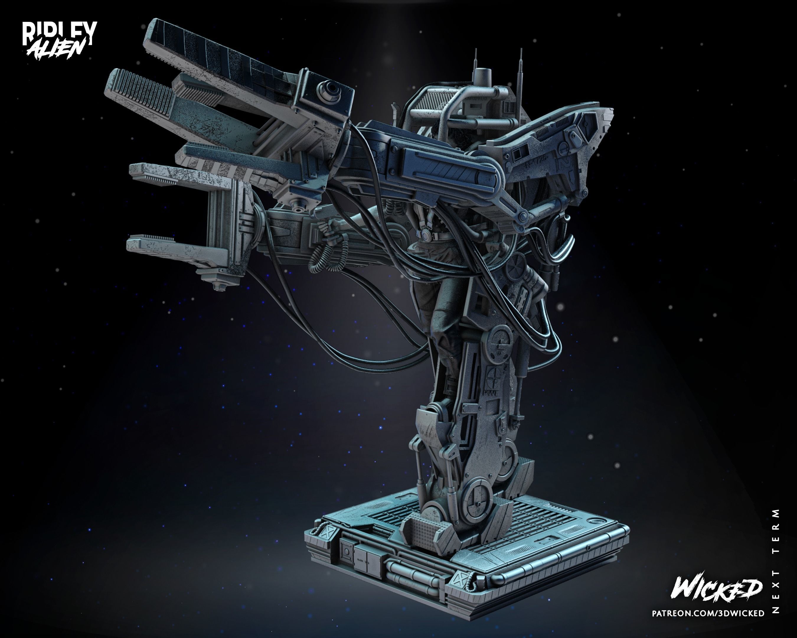 Wicked Power Loader and Ripley Sculpture Tested for 3d printing 3D ...